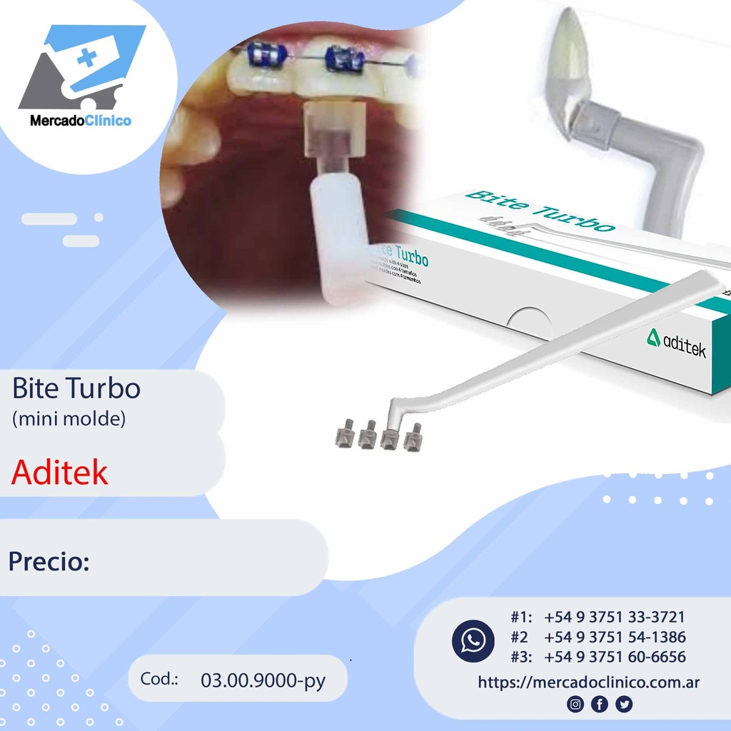Bite Turbo - mini molde - Aditek | mercadoclinico.com.py